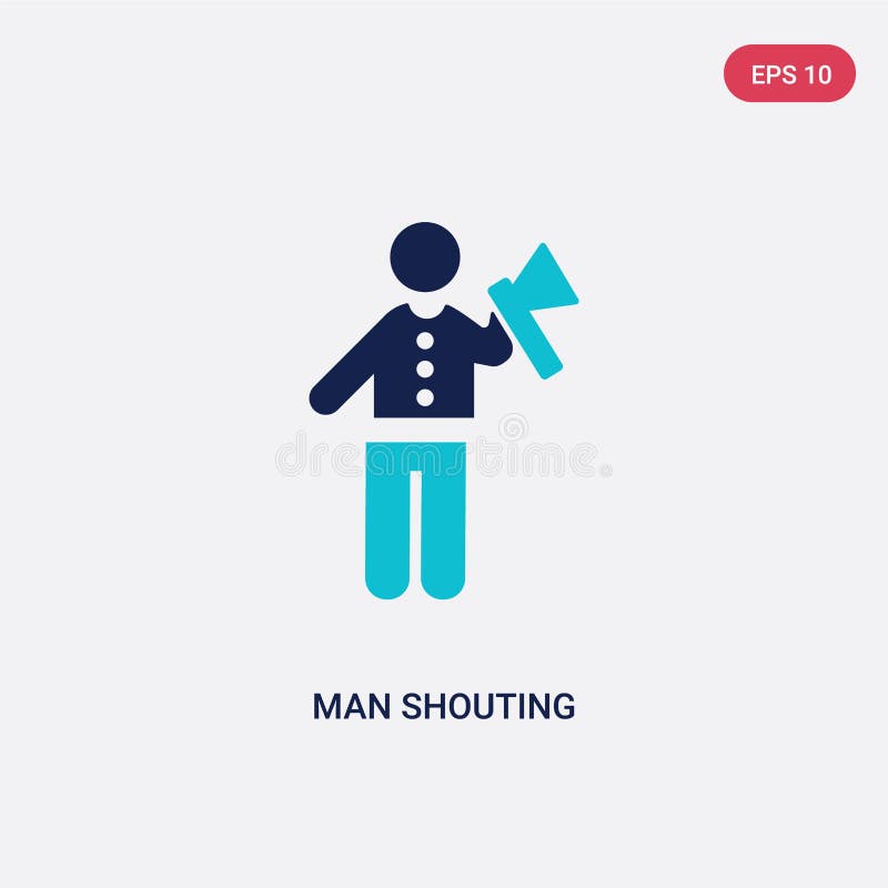 No Shouting Isolated Icon. Simple Element Illustration from Signs ...