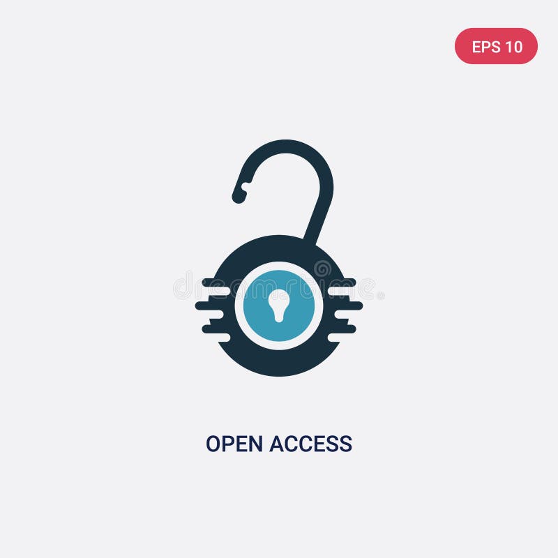 Open Access Icon on White Background. Simple Element Illustration from ...