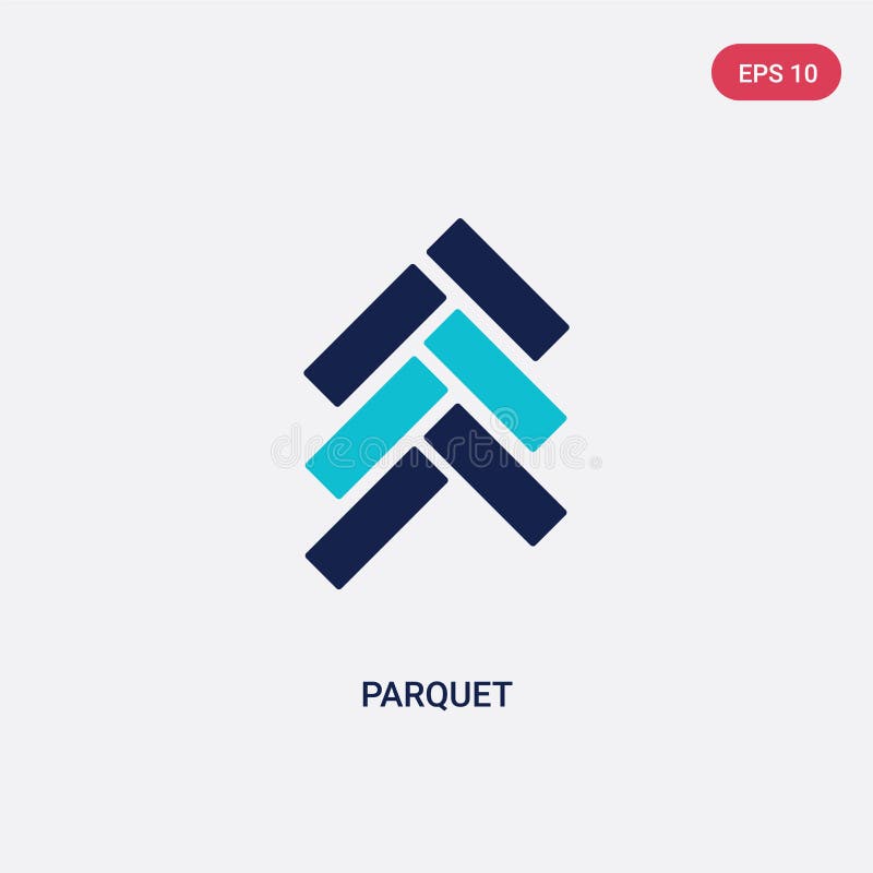 Two Color Parquet Vector Icon from Construction Tools Concept. Isolated ...
