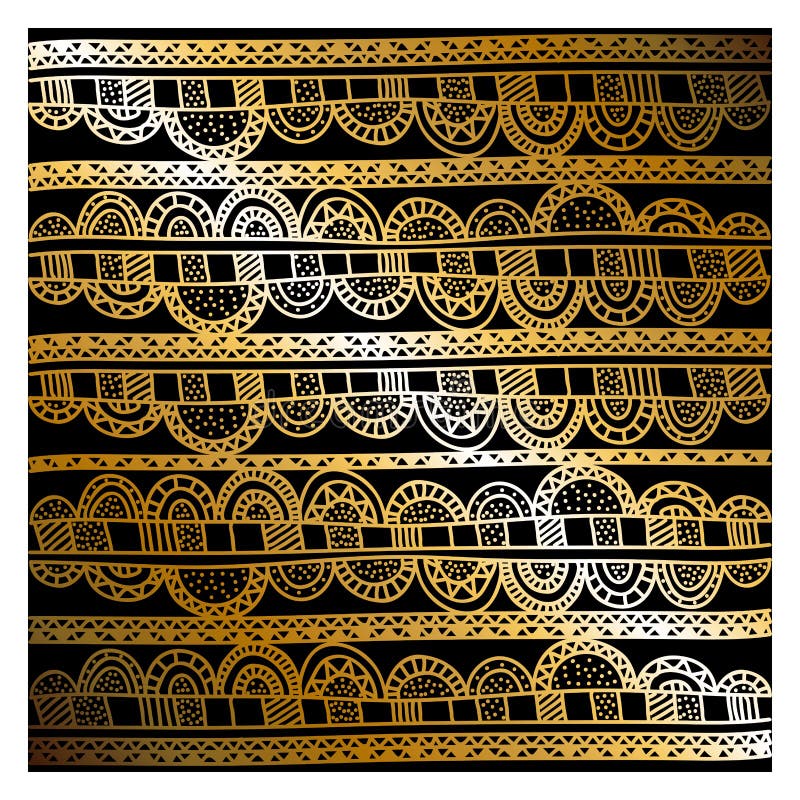 Two-color Pattern with Geometric Figures Stock Illustration ...