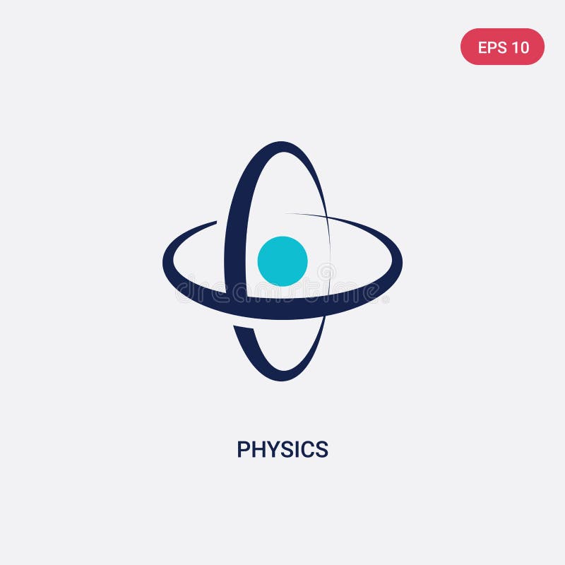 Two Color Gravity Vector Icon from Science Concept. Isolated Blue ...