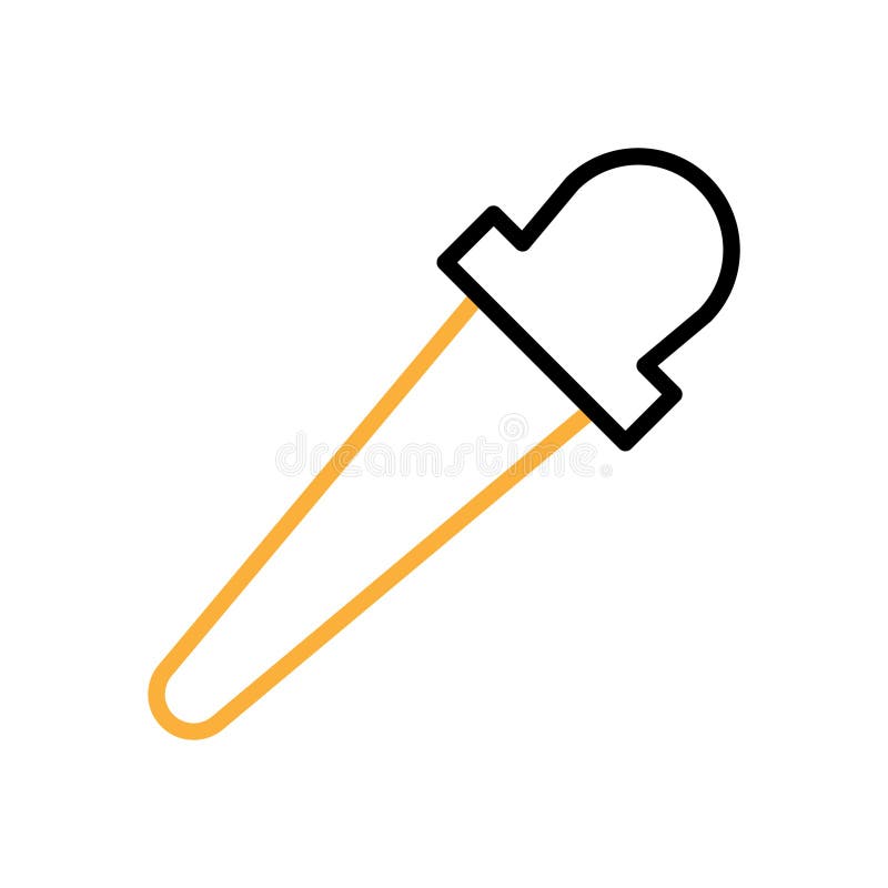 Two Color Picker Tool Graphics Design Icon Flat Design Stock Vector ...