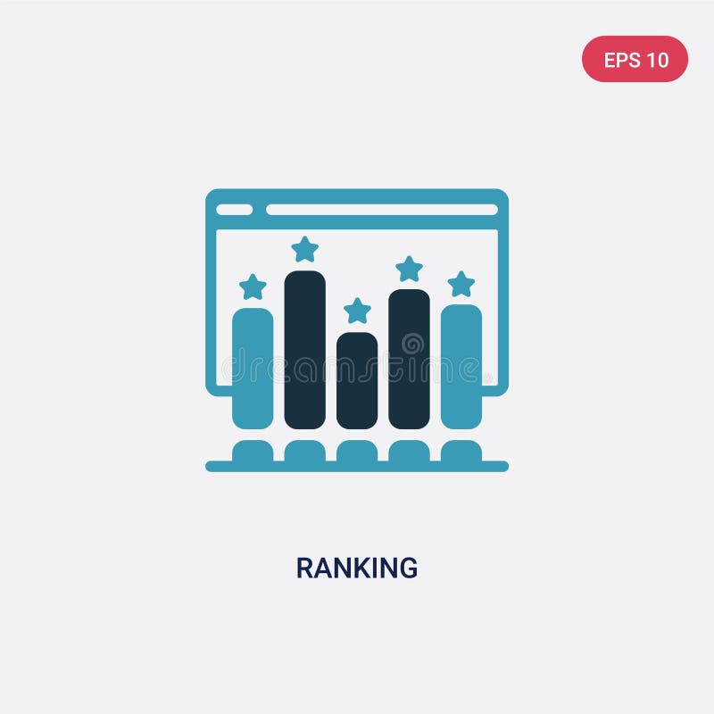 Two Color Ranking Vector Icon from Search Engine Optimization Concept ...