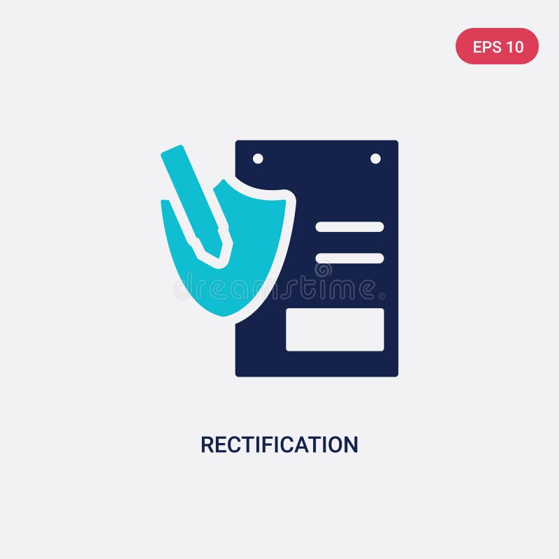 Rectification Icon on White Background. Simple Element Illustration ...
