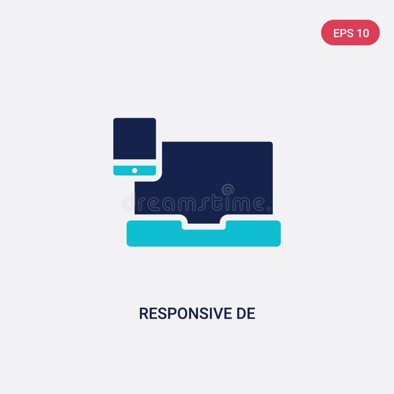 Responsive Icon on White Background. Simple Element Illustration from ...