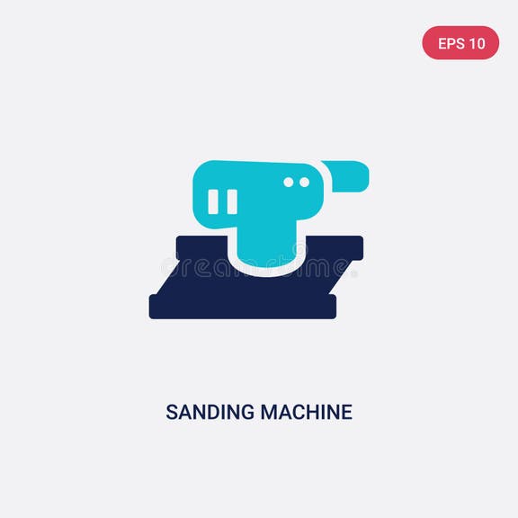 Two Color Sanding Machine Vector Icon from Construction and Tools ...