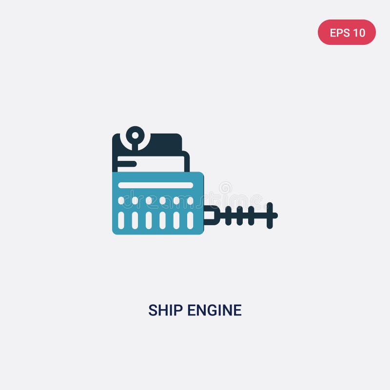 Ship Engine Isolated Icon. Simple Element Illustration from Nautical ...