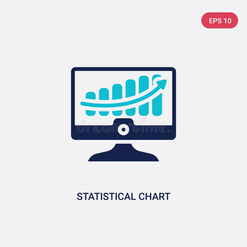 Statistical Chart Icon on White Background. Simple Element Illustration ...