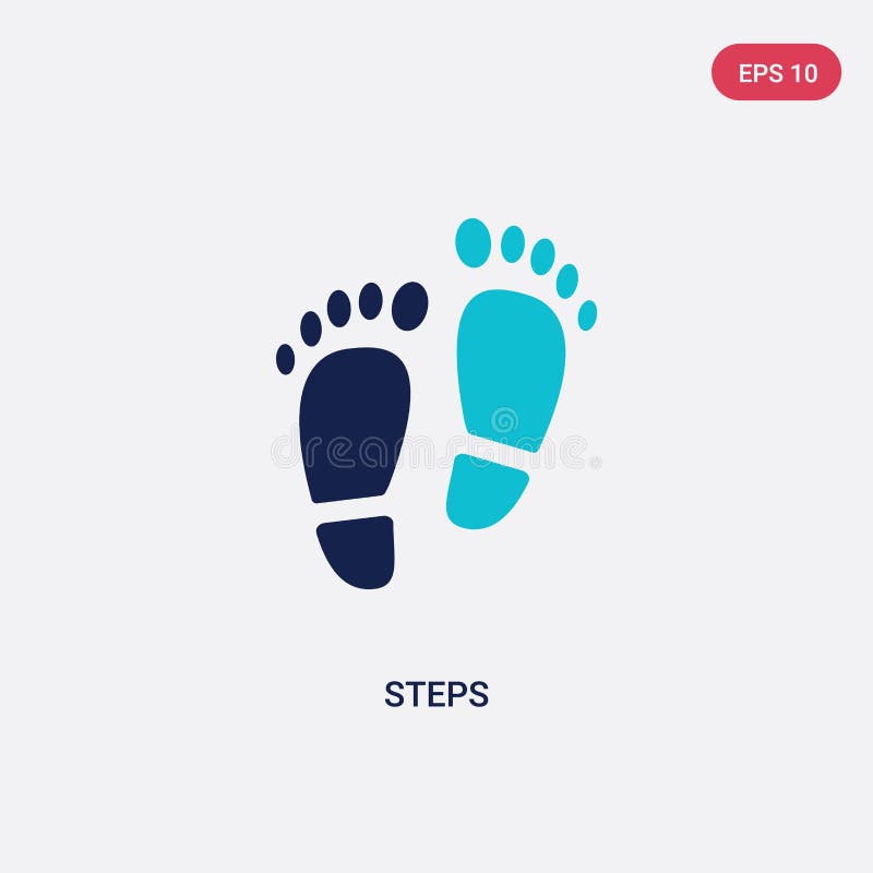 Two Color Steps To Complete Vector Icon from Education Concept ...