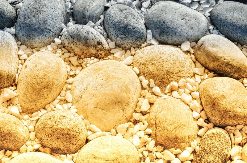 Two-color Texture of Large and Small Stones, Tinted Stock Photo - Image ...