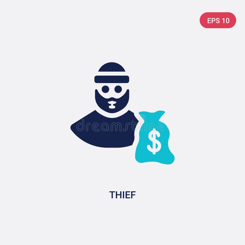 Thief Icon Isolated Thief Icon Vector Illustration From Blockchain