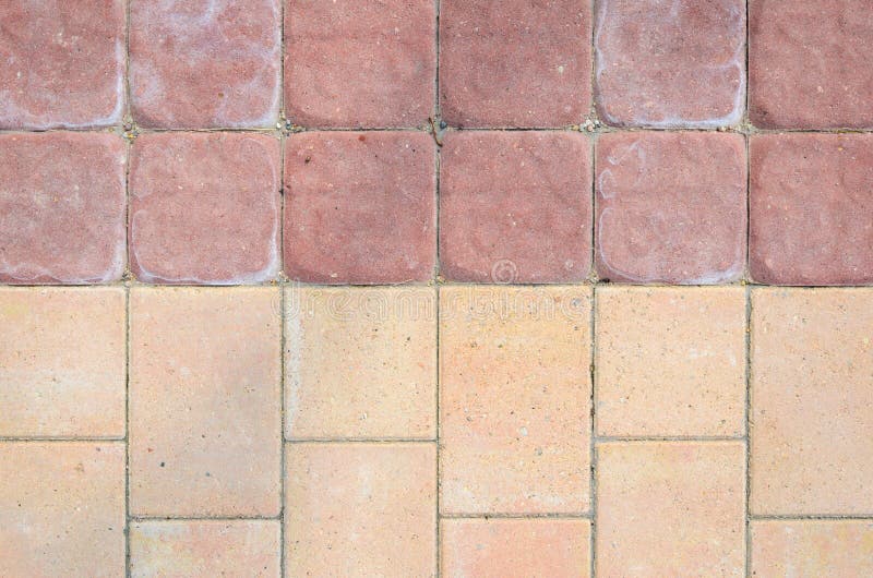 Two Color Tile Walkway stock photo. Image of rough, joint - 100948766