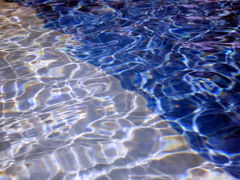 Two-color Tints of Water in a Swimming-pool Stock Image - Image of ...