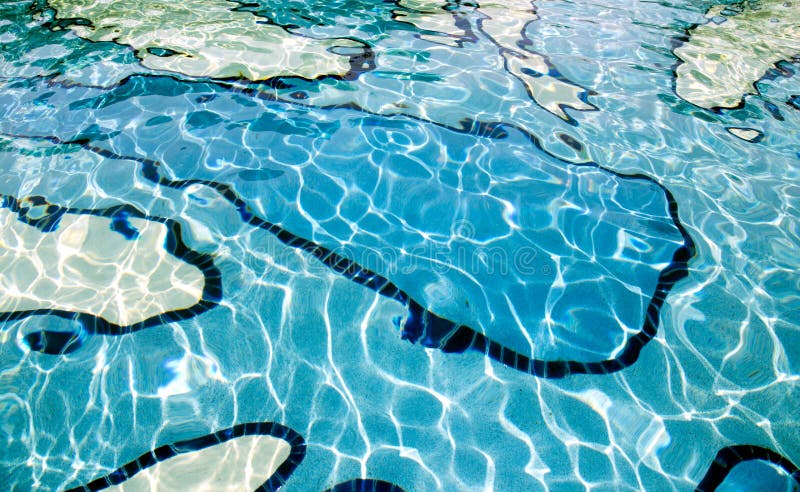 Two-color Tints of Water in a Swimming-pool Stock Photo - Image of ...