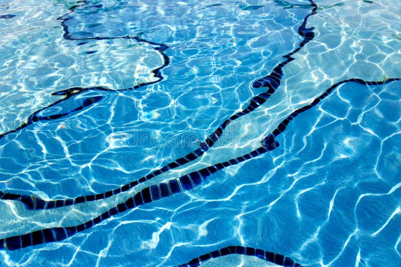 Two-color Tints of Water in a Swimming-pool Stock Photo - Image of ...