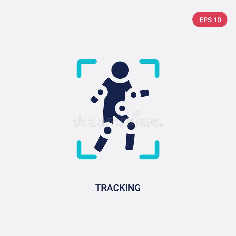 Two Color Tracking Vector Icon from Augmented Reality Concept. Isolated ...