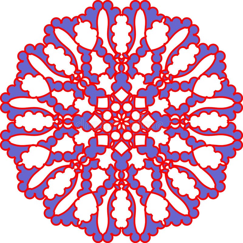 Two Color Vector and Abstract Repeat Design Stock Vector - Illustration ...