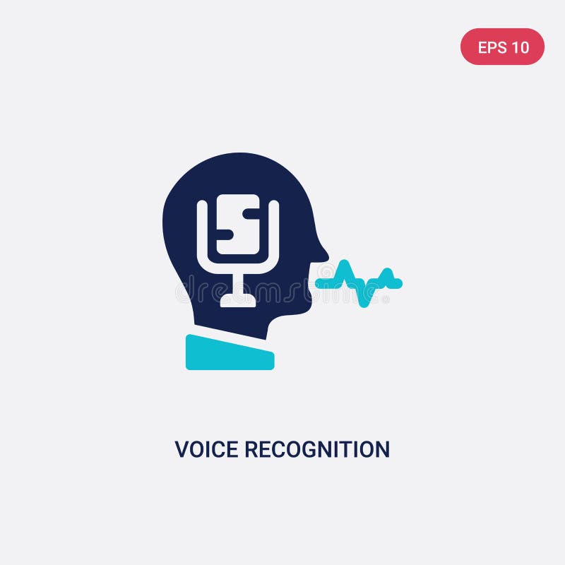 Two Color Voice Control Vector Icon from Smart House Concept. Isolated ...