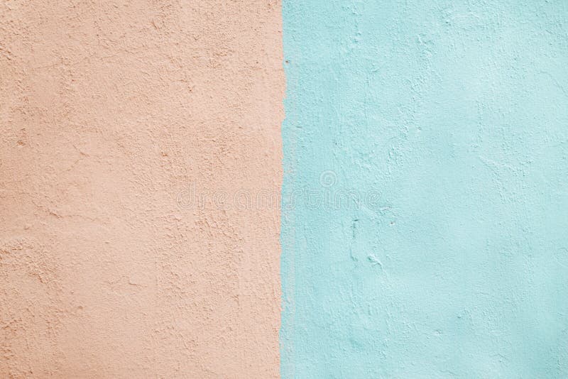 Two-color Wall. Blue and Pink. Background Texture. Stock Photo - Image ...