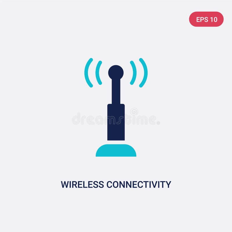 Wireless Connectivity Icon on White Background. Simple Element ...