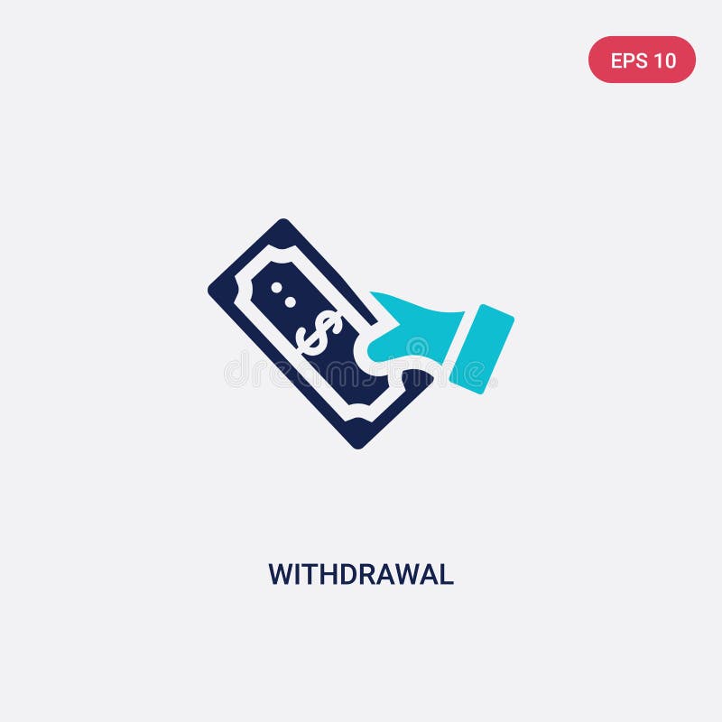 Cash Withdrawal Vector Icon Sign Symbol Stock Vector - Illustration of ...
