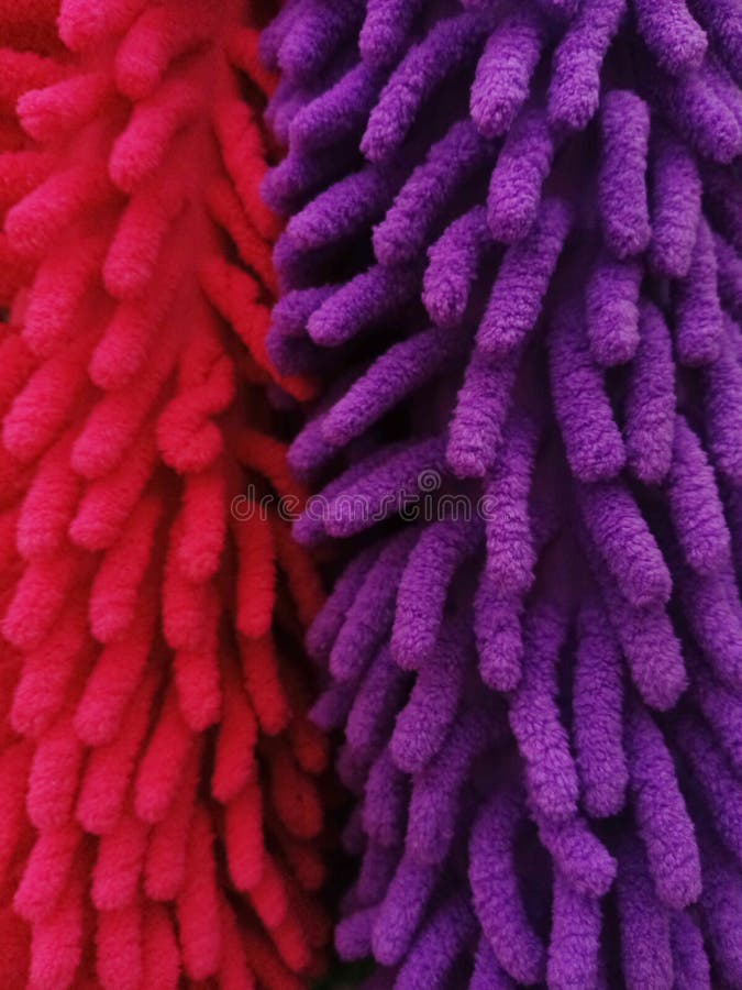 Two-color Yarn Dust Cleaner Hung Indoors Stock Image - Image of food ...