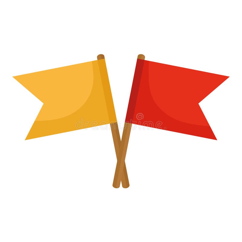 Two colored flags stock vector. Illustration of design - 244457325