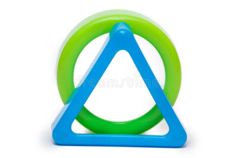 Two Colored Geometric Forms Stock Image - Image of symbolsmetaphors ...