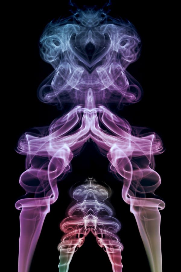 Two Colored Smoke Picture. Image: 4442330