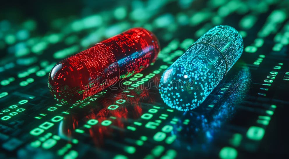 Digital pills: tech choice stock photo. Image of health - 356392948