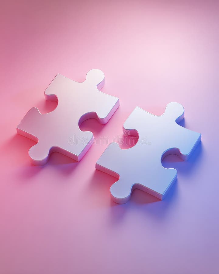 Two Pieces Puzzle Connected Together Stock Illustrations – 277 Two ...