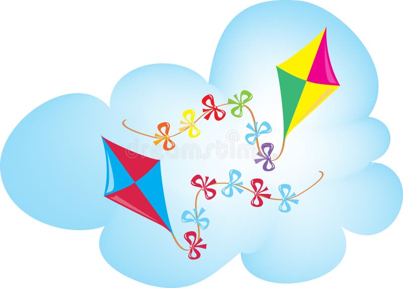 Kites stock illustration. Illustration of toys, artwork - 18780924