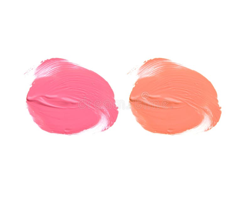 Two Colors Lip Glosses Isolated on White. Stock Image - Image of ...