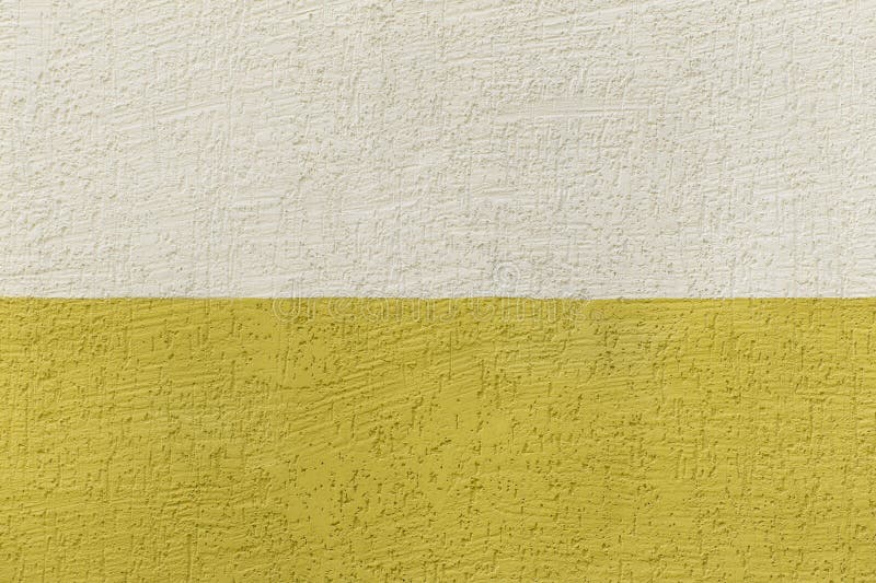 Two Colors Paint Bright Yellow Vibrant on Wall Surface Abstract ...