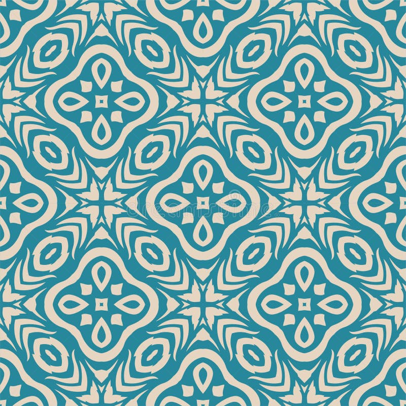 Two Colors Seamless Abstract Shape. Simple Pattern Ornament Background ...