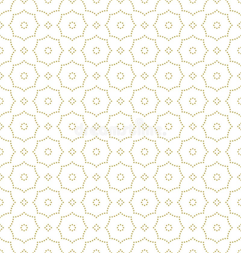 Gold Hexagonal Pattern Background Stock Illustration - Illustration of ...