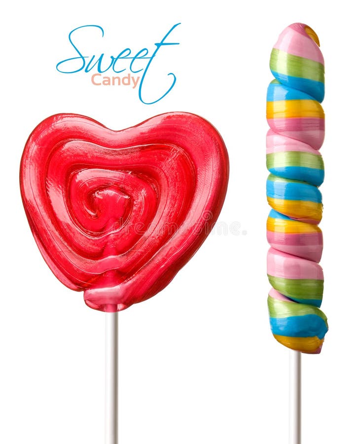Colourful Lollipop stock photo. Image of sweets, white - 60203816