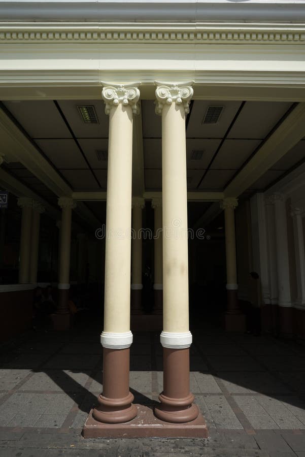 Two column stock photo. Image of railway, column, ancient - 79832616