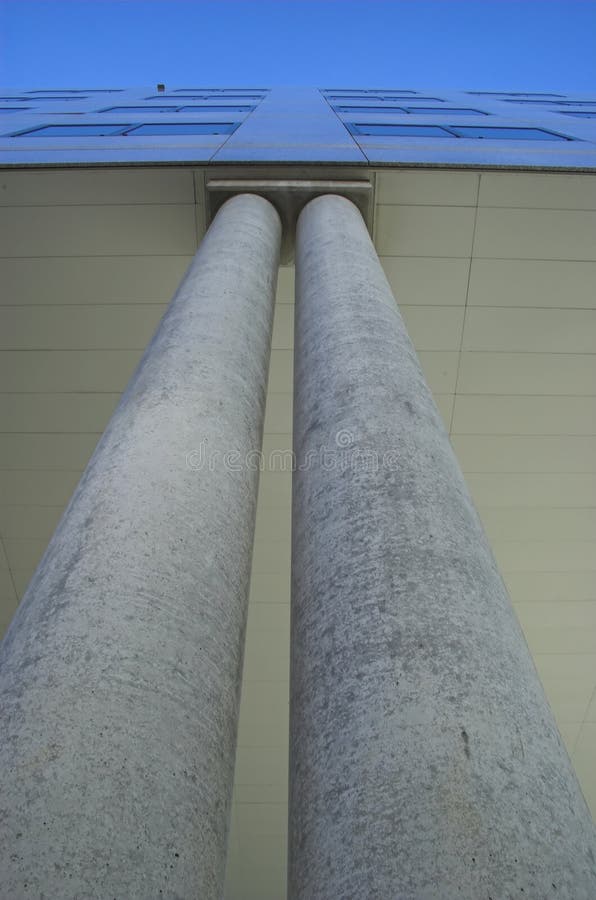 Two columns stock image. Image of double, construction - 4481483