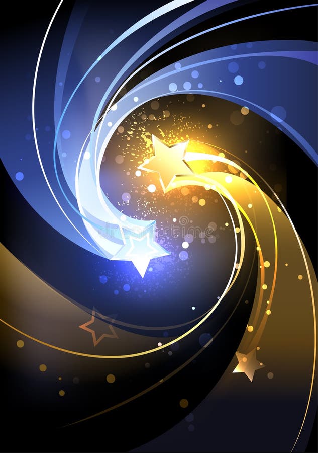 Two comets stock vector. Illustration of popular, event - 45330122