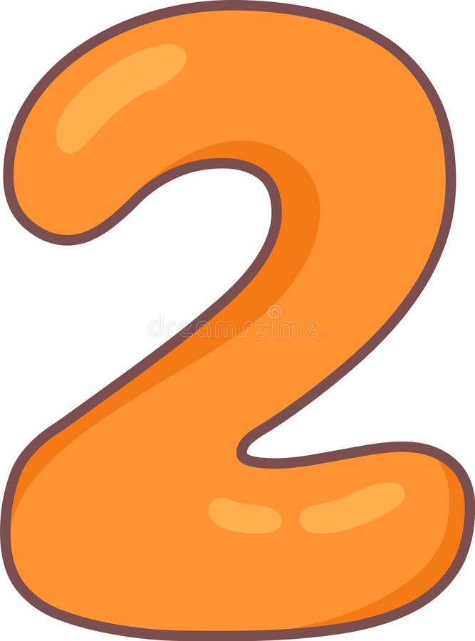 Two Digit Cartoon Font stock vector. Illustration of symbol - 293787639