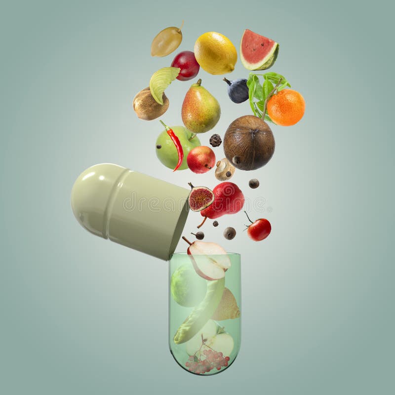 Two-component Hard Starch Capsule and Various Fruits and Vegetables ...