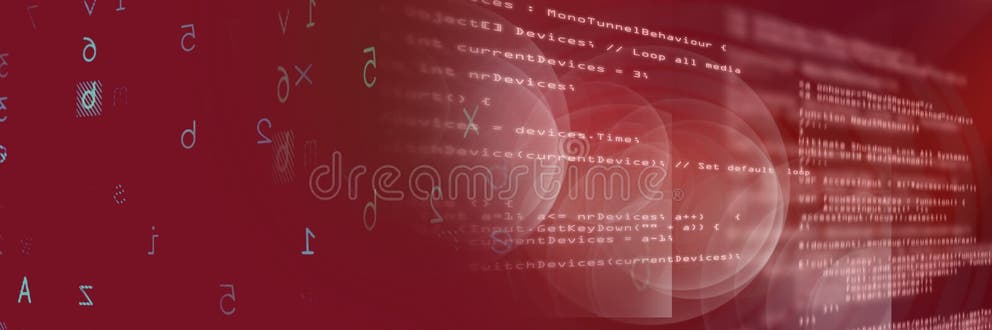 Two Computer Codes Processing Against Black and Gradient Background, Program Coding Concept ...