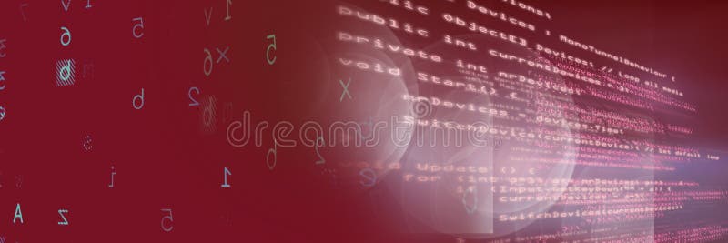 Two Computer Codes Processing Against Black And Gradient Background Program Coding Concept