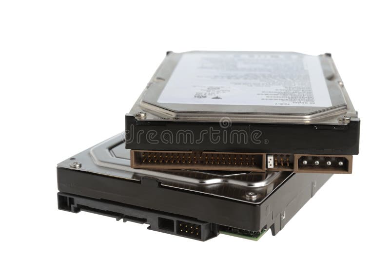 Two computer hard disks stock image. Image of magnetic - 36809435
