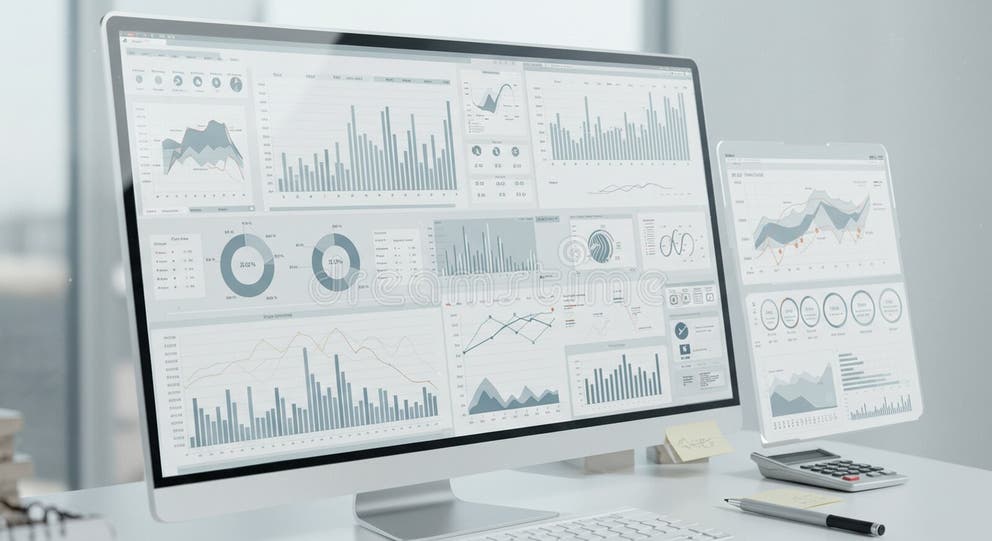 Various Data Dashboards Stock Illustrations – 651 Various Data ...