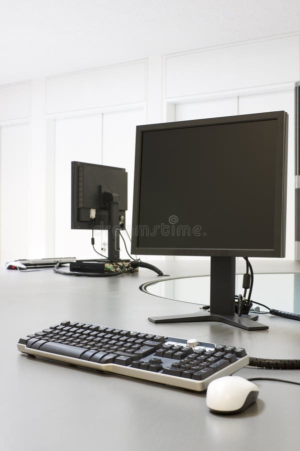 Computers in an office stock image. Image of communication - 2220201