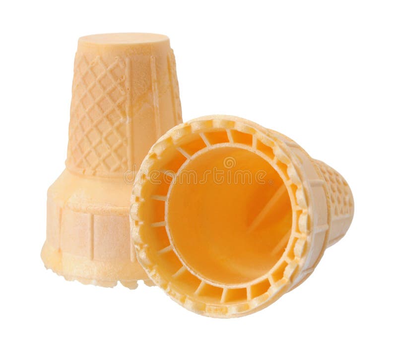 Two cones stock image. Image of yellow, sundae, icecream - 33423121