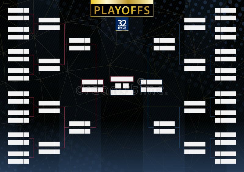 32 Team Single Elimination Bracket. Tournament Bracket for Playoffs on ...