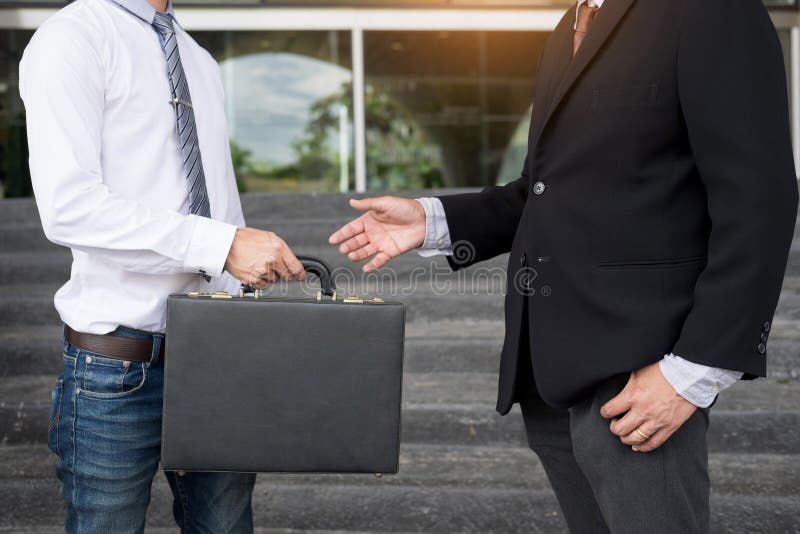 Two Confident Business Partners Discussing Workflow Plan Talking Stock ...